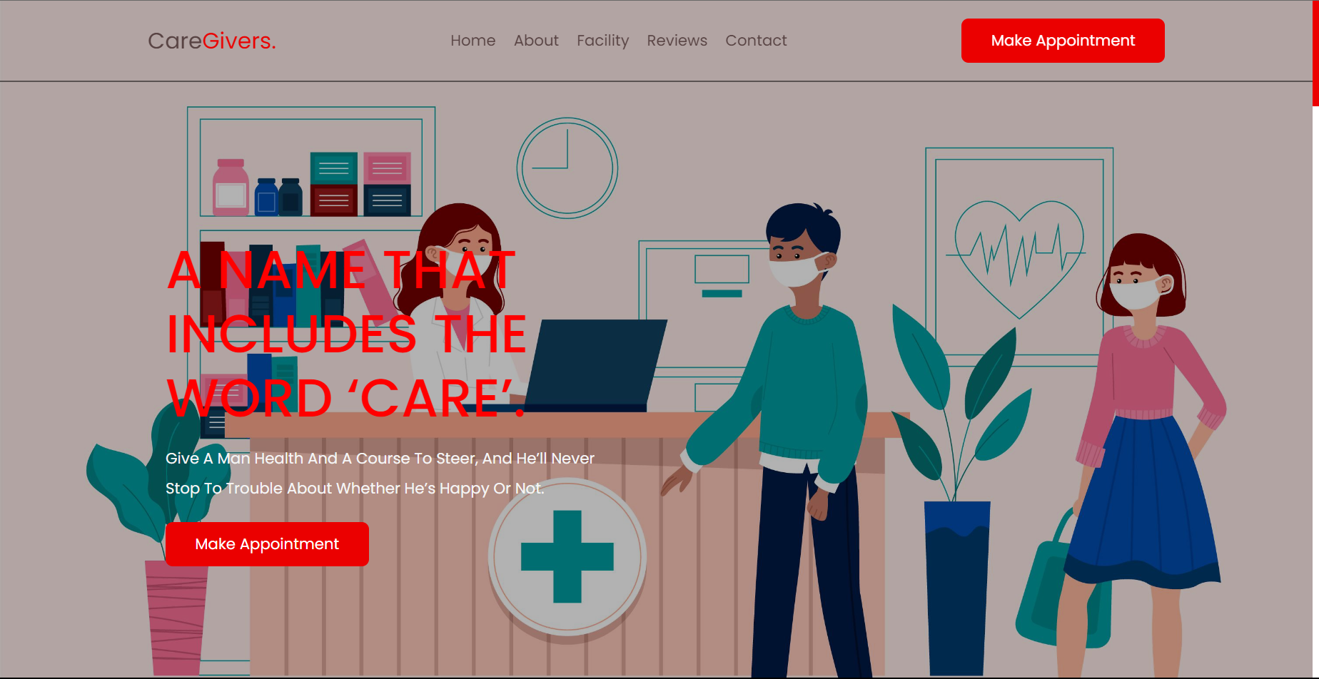 GitHub - Arpit0324/CareGivers: An Hospital website With an feature of taking an appointment from ...