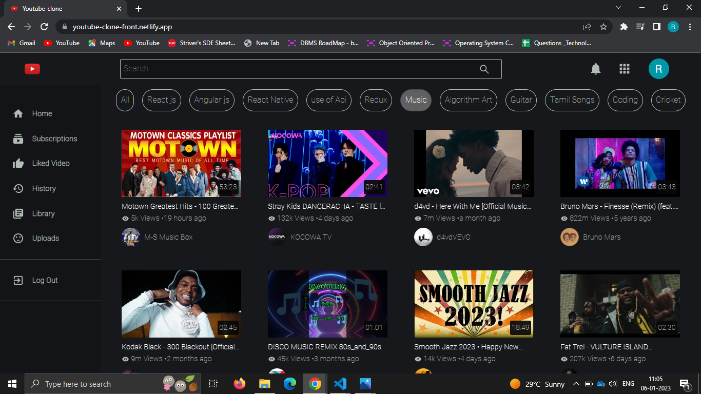 GitHub - Rajeswaran149/youtube-clone-front-end: Responsive MERN Stack project with firebase ...