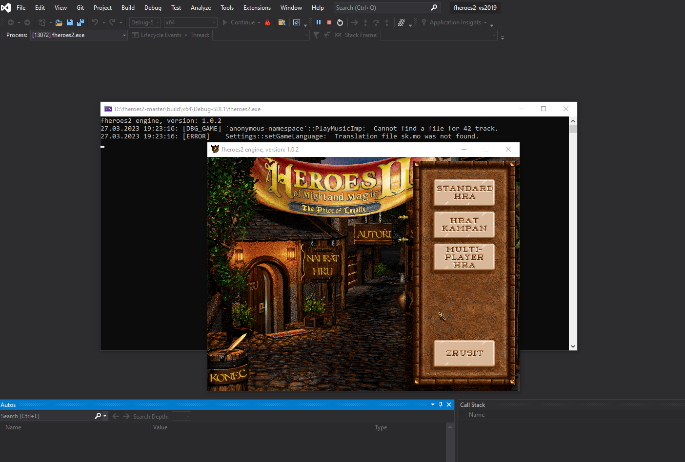 Czech characters are incorrectly displayed in buttons · Issue #6906 · ihhub/fheroes2 · GitHub