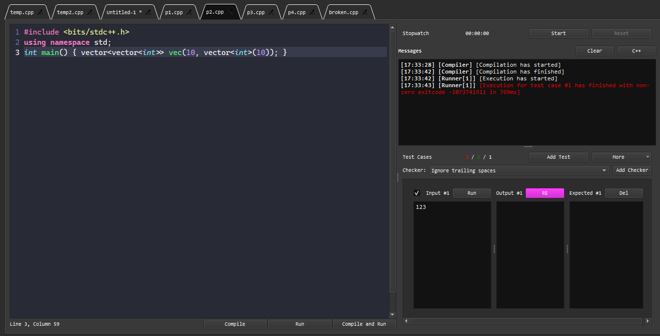 Unknown Runtime Error · Issue #1045 · cpeditor/cpeditor · GitHub