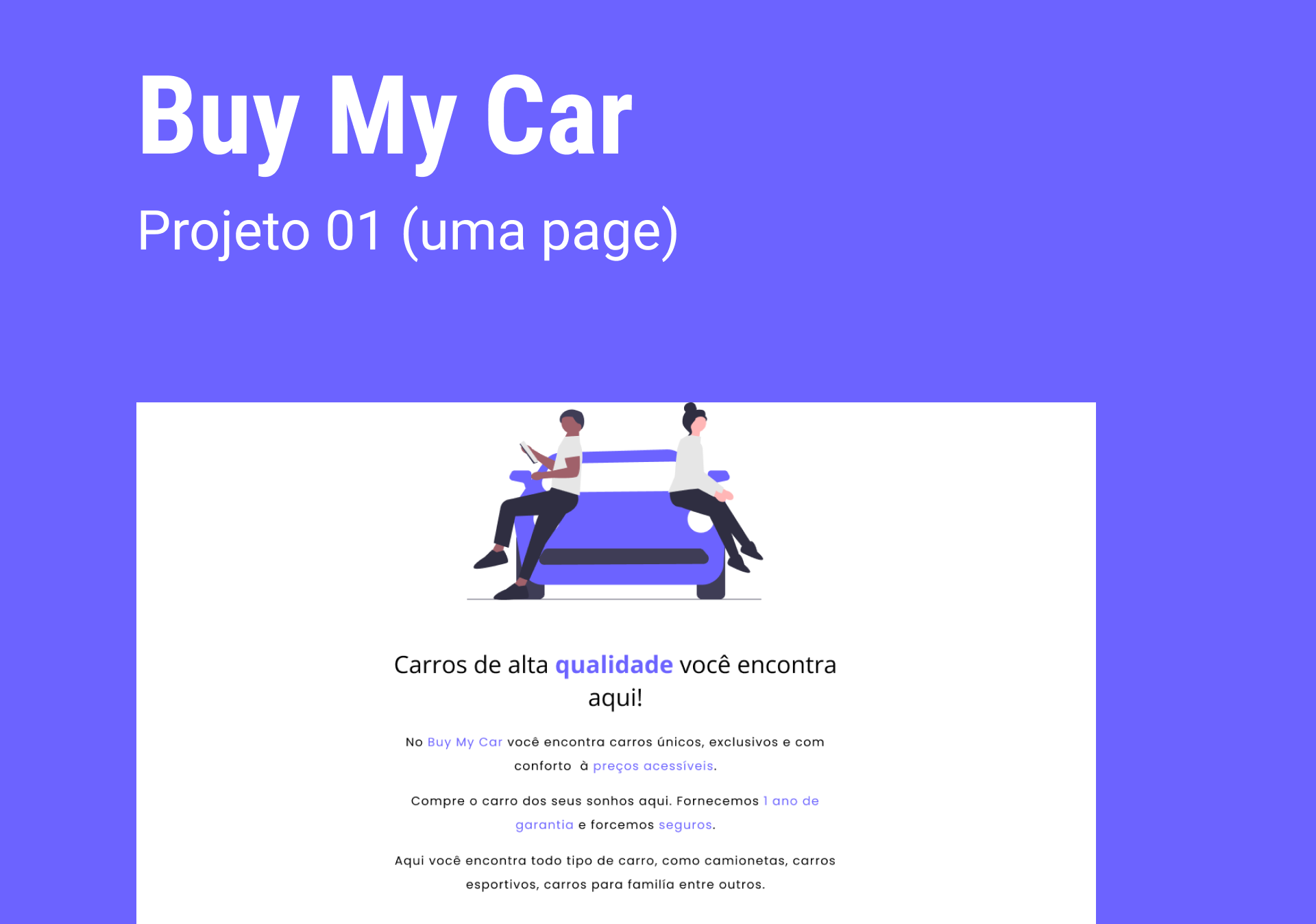 GitHub - ROOM-Studies/buymycar: Projecto 01 do módulo de CSS