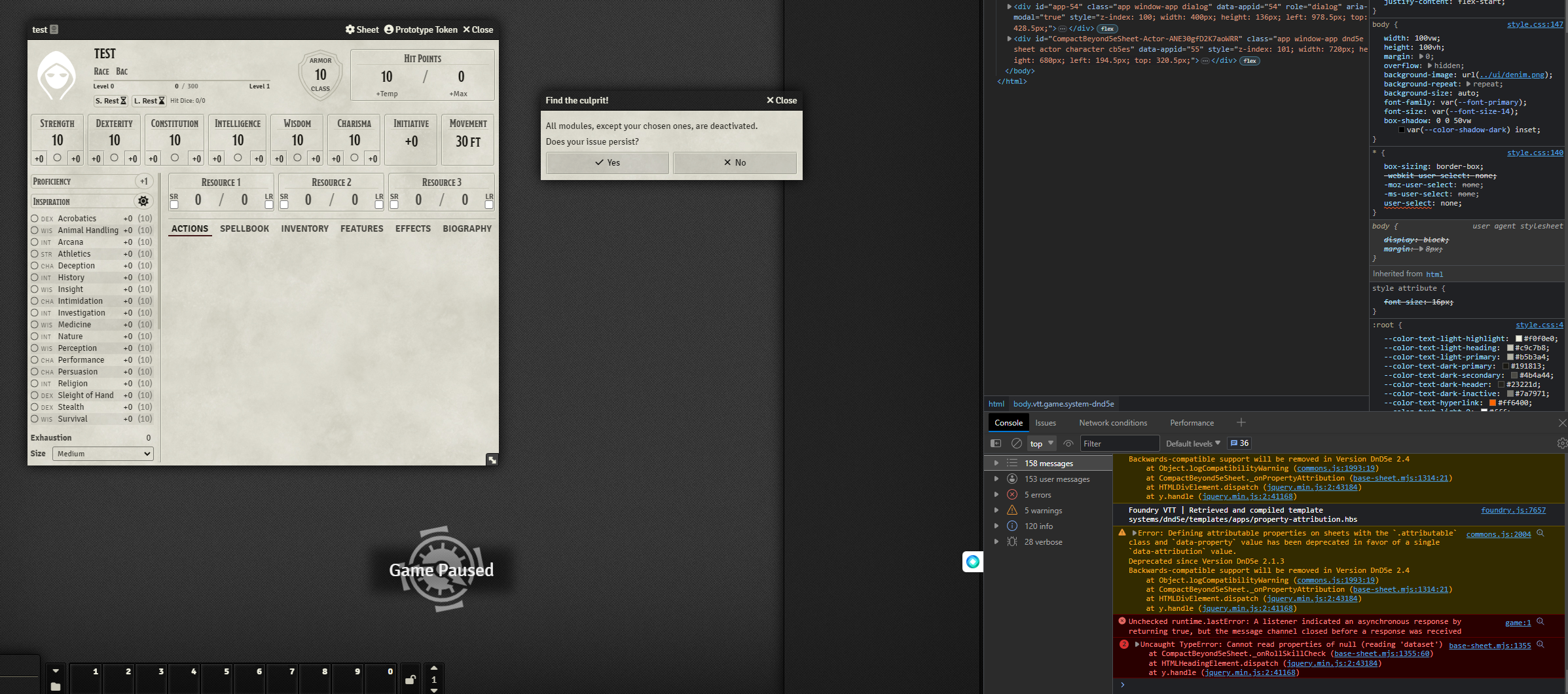 Compatibility with Foundry V11 and dnd5e 2.2.0 · Issue #80 · ElfFriend-DnD/foundryvtt ...