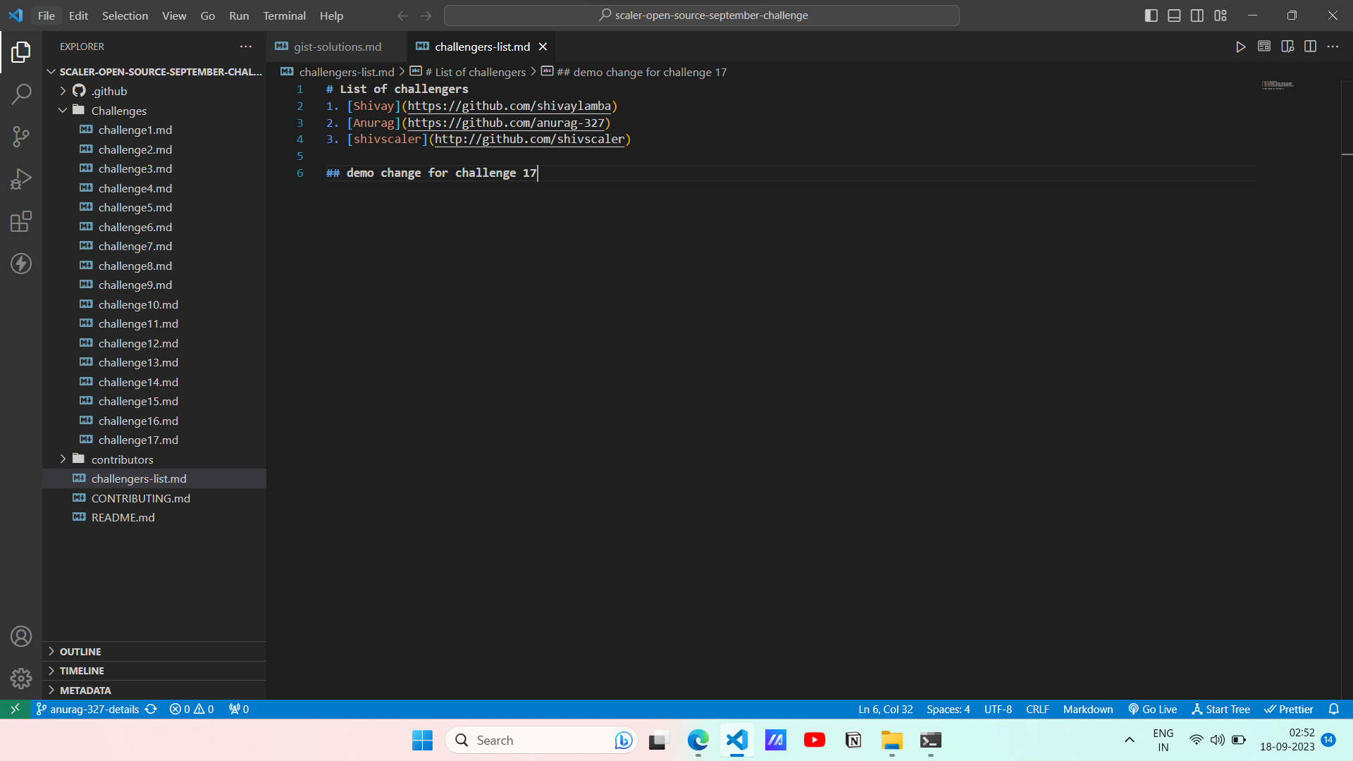 #Challenge 1 @anurag-327 · Issue #139 · scaleracademy/scaler-open-source-september-challenge ...