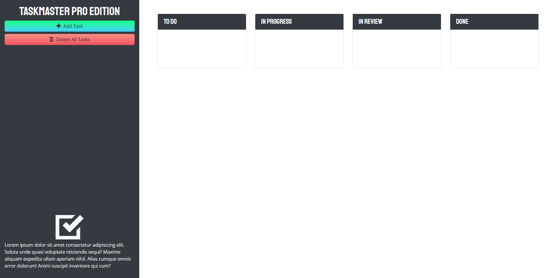 GitHub - KevinHeaton/taskmaster-pro: A kanban board where you can save your tasks with a due date.