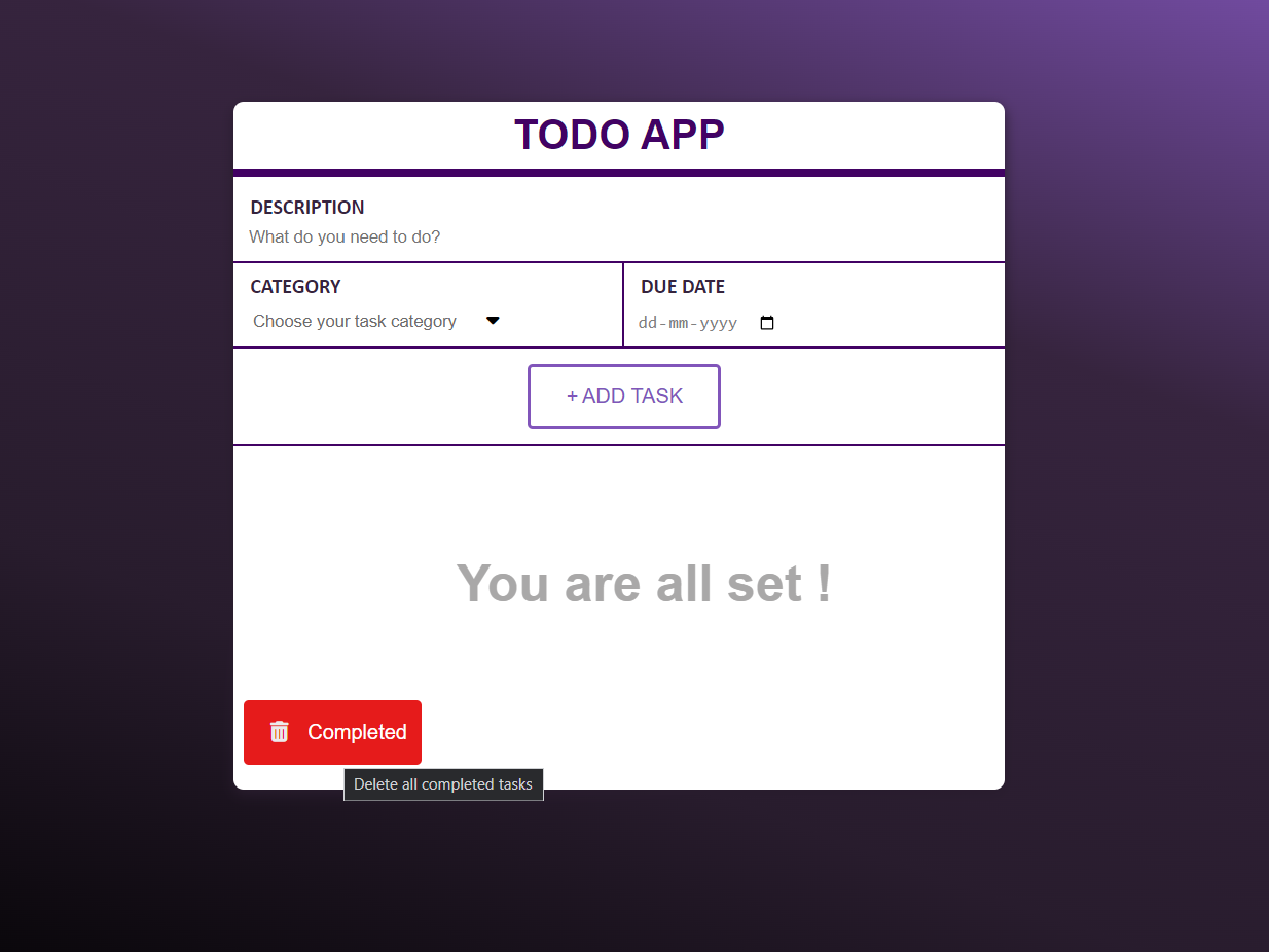 GitHub - reemantech/TODO-APPLICATION: TO DO Application project.