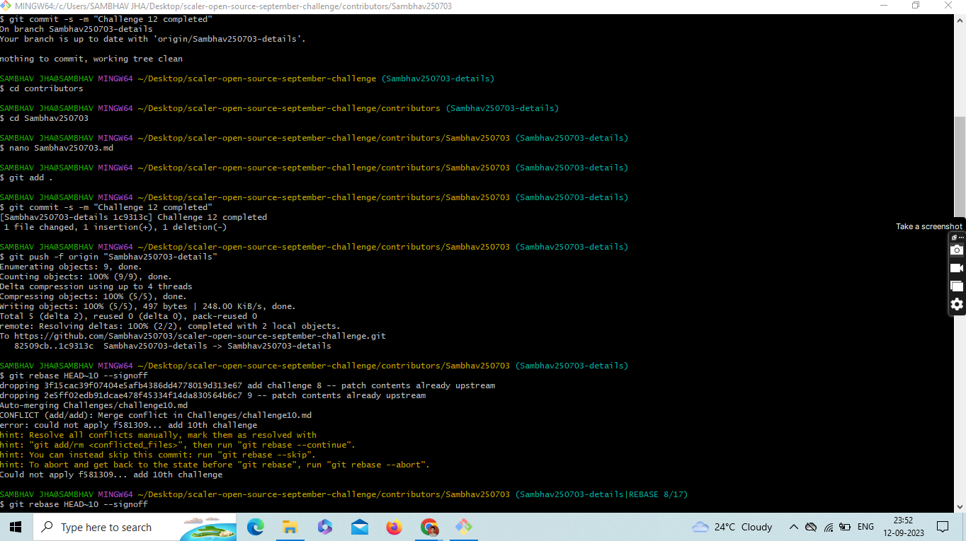 Challenge 1,2,3,4,7,9,10,11,12,13 - Sambhav Jha · Issue #277 · scaleracademy/scaler-open-source ...