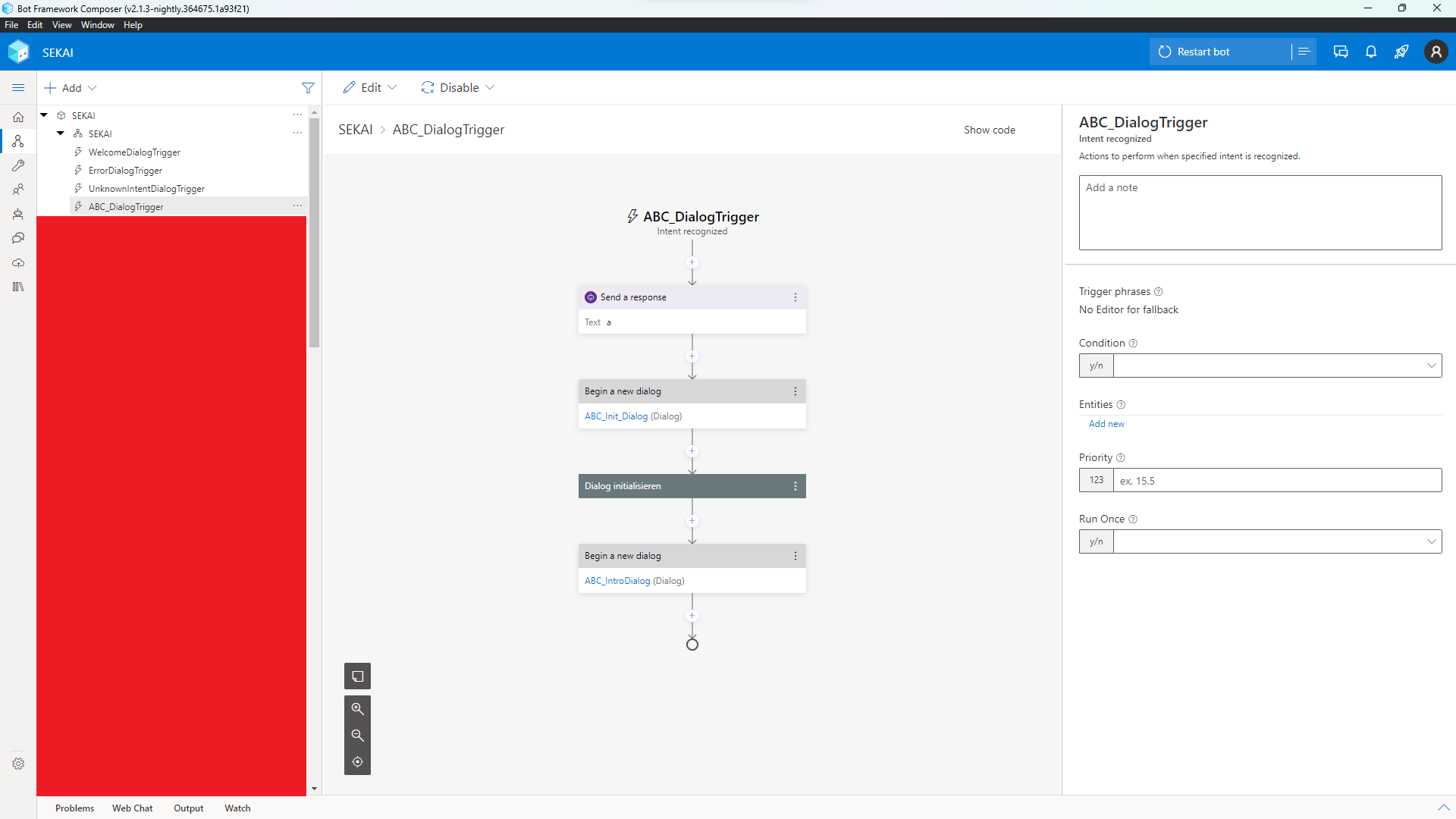 Intent will not be triggered · Issue #1541 · microsoft/botframework-components · GitHub