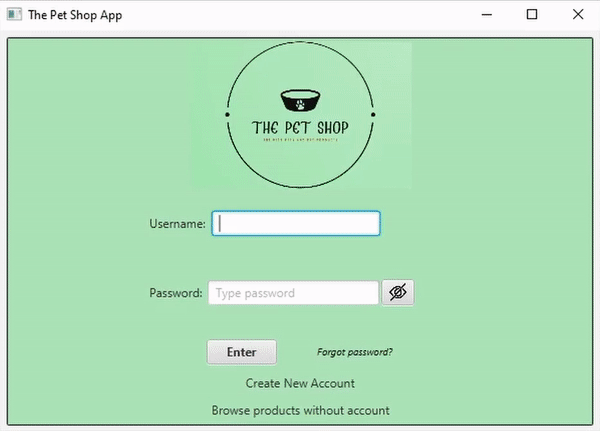 GitHub - DRBondyaleJuez/ThePetShopApp: Mock pet store app in java, javafxml and postgreSQL
