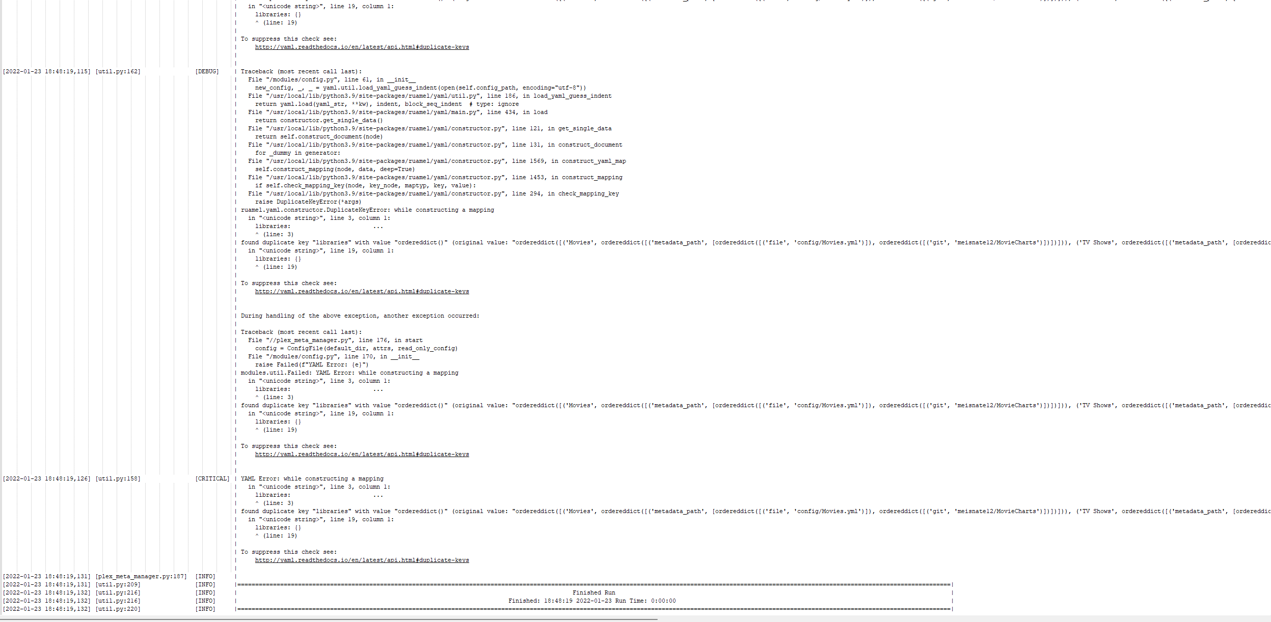 Bug: Plex Error : no Plex Libraries were connected to · Issue #641 ...