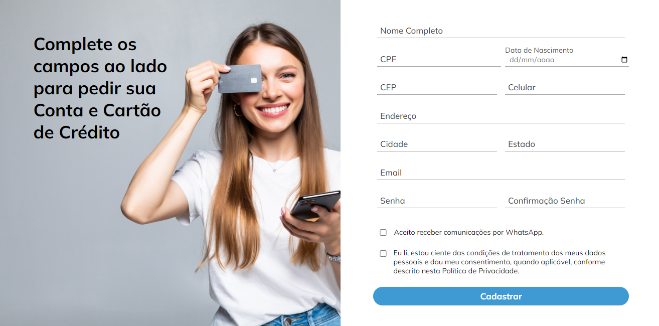 GitHub - Sara-Lirio/Formulario-Cadastro: Formulário criado no Figma com ...