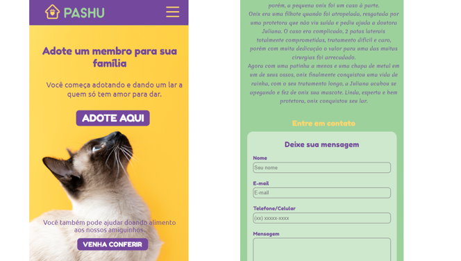 GitHub - Sara-Lirio/Adote-aqui: 🐾 Adote aqui foi um mini projeto proposto pelo bootcamp da ...