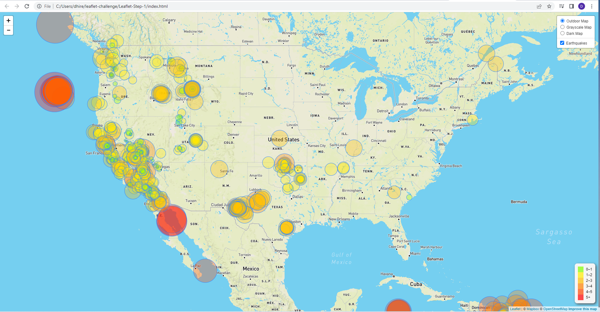 GitHub - DhirenkumarP/leaflet-challenge