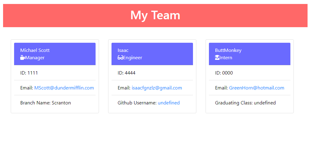 GitHub - OathOfIsaac/team-profile-generator