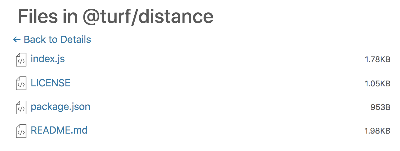 No typings for the standalone @turf/distance package · Issue #1725 · Turfjs/turf · GitHub