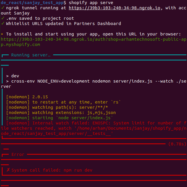shopify app serve not work for · Issue #821 · Shopify/shopify-app ...
