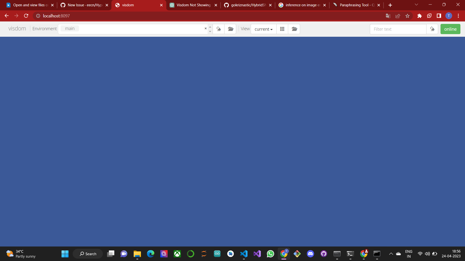 I've Trained The Dataset...! But I'm unable to connect it to the Visdom Server. · Issue #25 ...