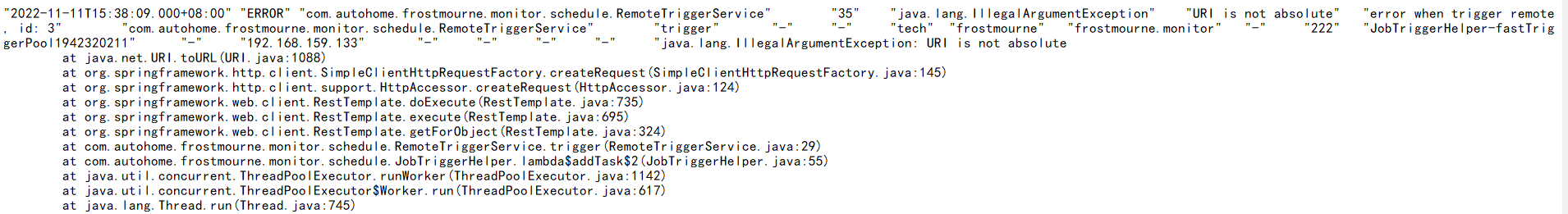 日志ERROR · Issue #125 · AutohomeCorp/frostmourne · GitHub