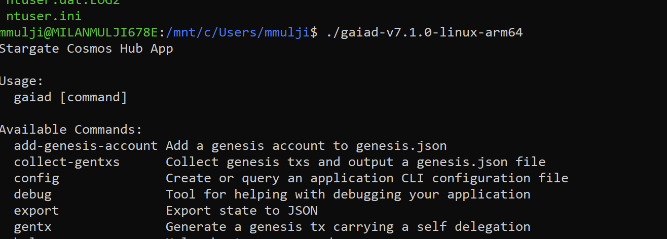 bug: Gaiad v7.1.0 cannot run in WSL2 of Windows 11 (21H2 version) · Issue #1833 · cosmos/gaia ...
