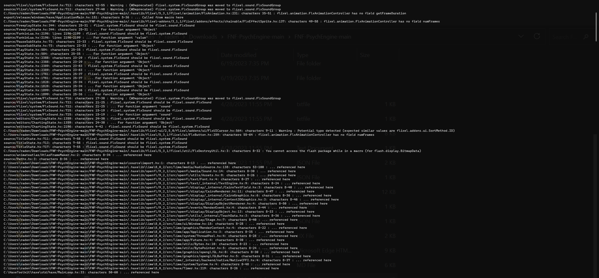 Having problems compiling the game · Issue #12591 · ShadowMario/FNF-PsychEngine · GitHub