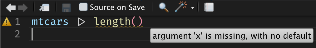 Native Pipe & Diagnostics (Check arguments to R function calls) · Issue ...