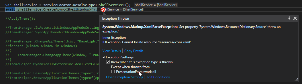 Problem with Resources for MahApps in v5.1.7 (from 5.1.5) · Issue #107 · WildGums/Orchestra · GitHub