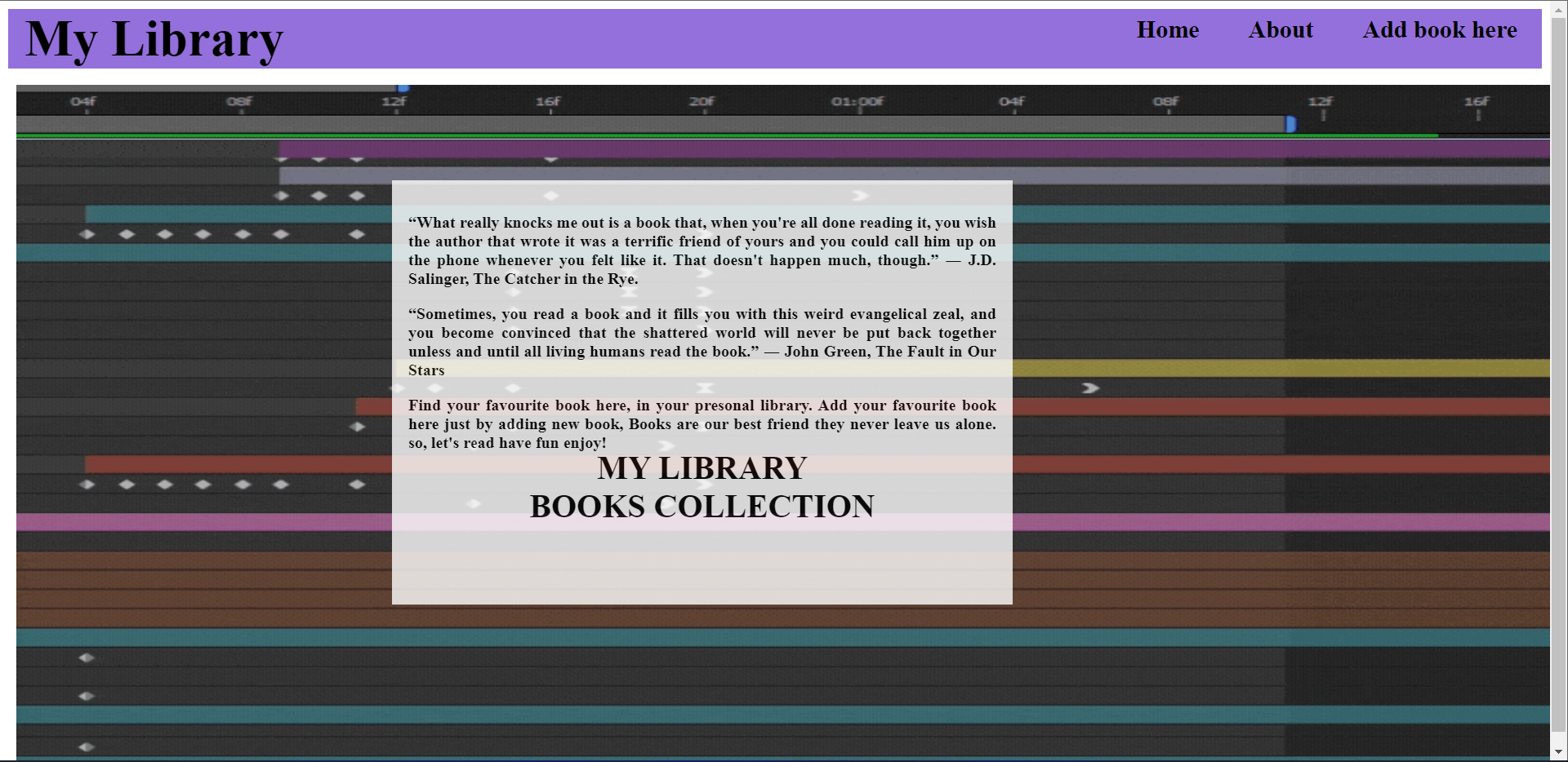 GitHub - Bhavna0421/Personal-Library-App-using-ReactJs: In this Application user can filled the ...
