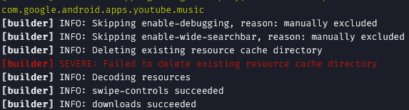 [builder] SEVERE: Failed to delete existing resource cache directory · Issue #501 · reisxd ...