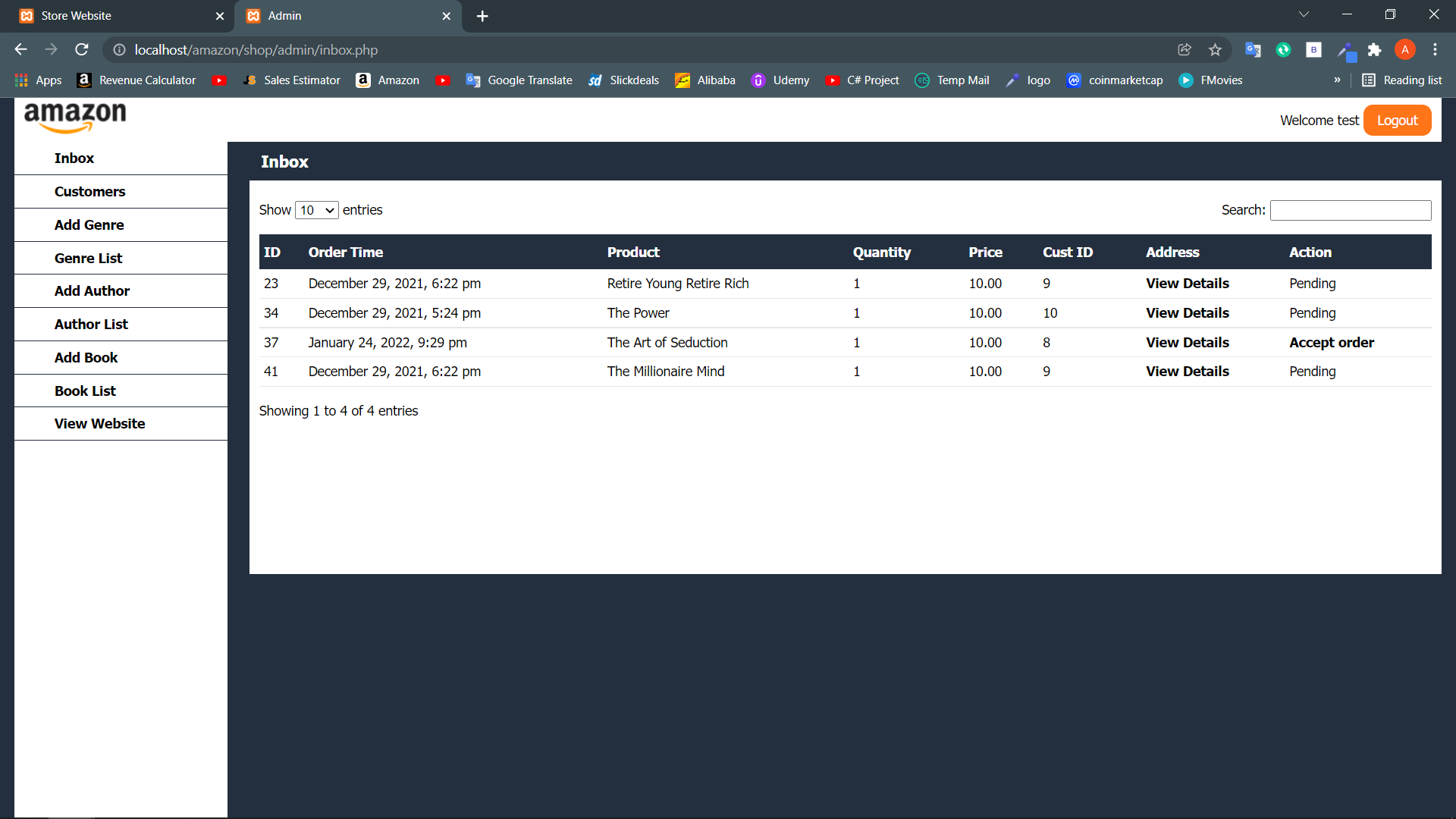 GitHub - masintoun/Online-bookstore: This project user can buy book via ...