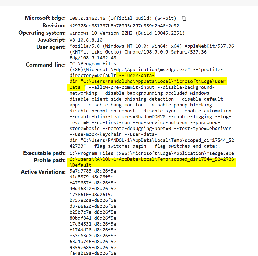 Can't run Selenium side runner for Edge with a current profile · Issue #60 · MicrosoftEdge ...