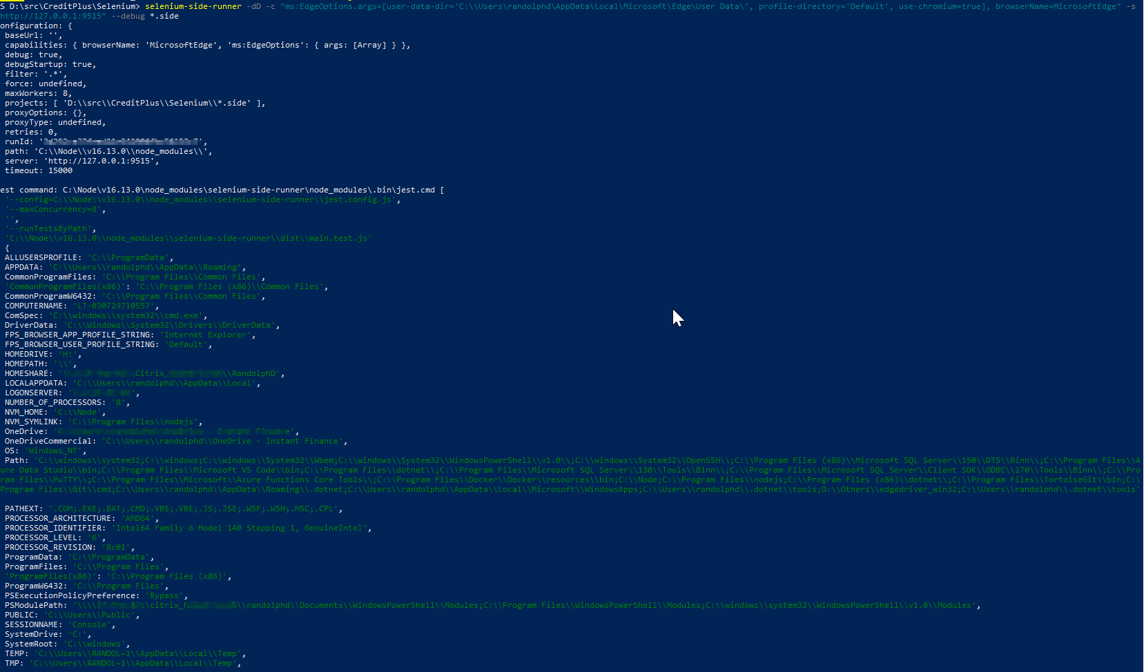 [🐛 Bug] Selenium Side Runner Can T Pass User Profile To The Microsoft Edge · Issue 1583