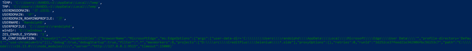 [🐛 Bug] Selenium Side Runner Can T Pass User Profile To The Microsoft