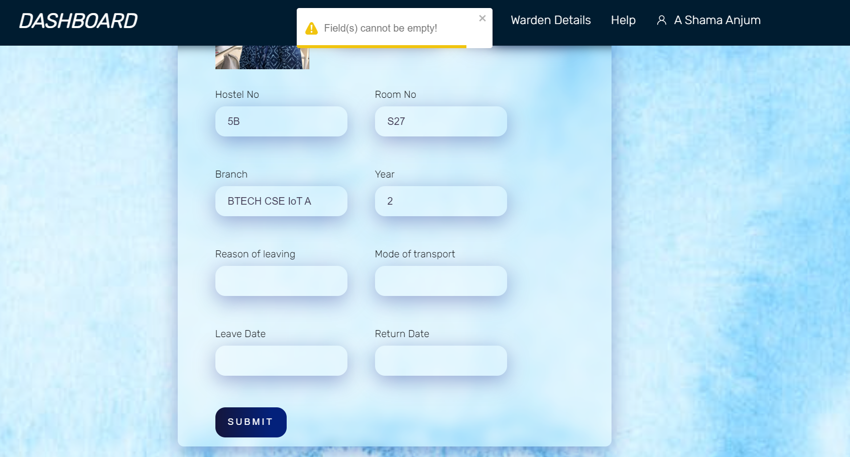 GitHub - yugen-21/Out-pass-system-student-dashboard