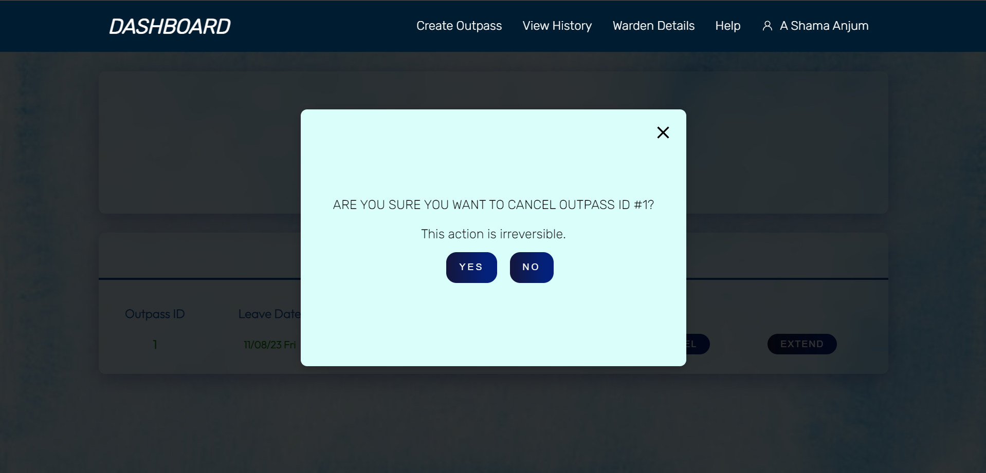GitHub - yugen-21/Out-pass-system-student-dashboard