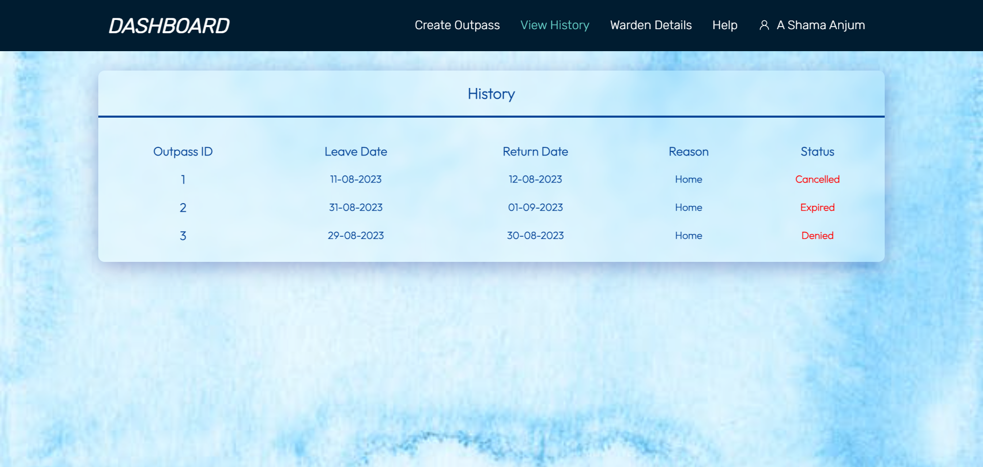 GitHub - yugen-21/Out-pass-system-student-dashboard
