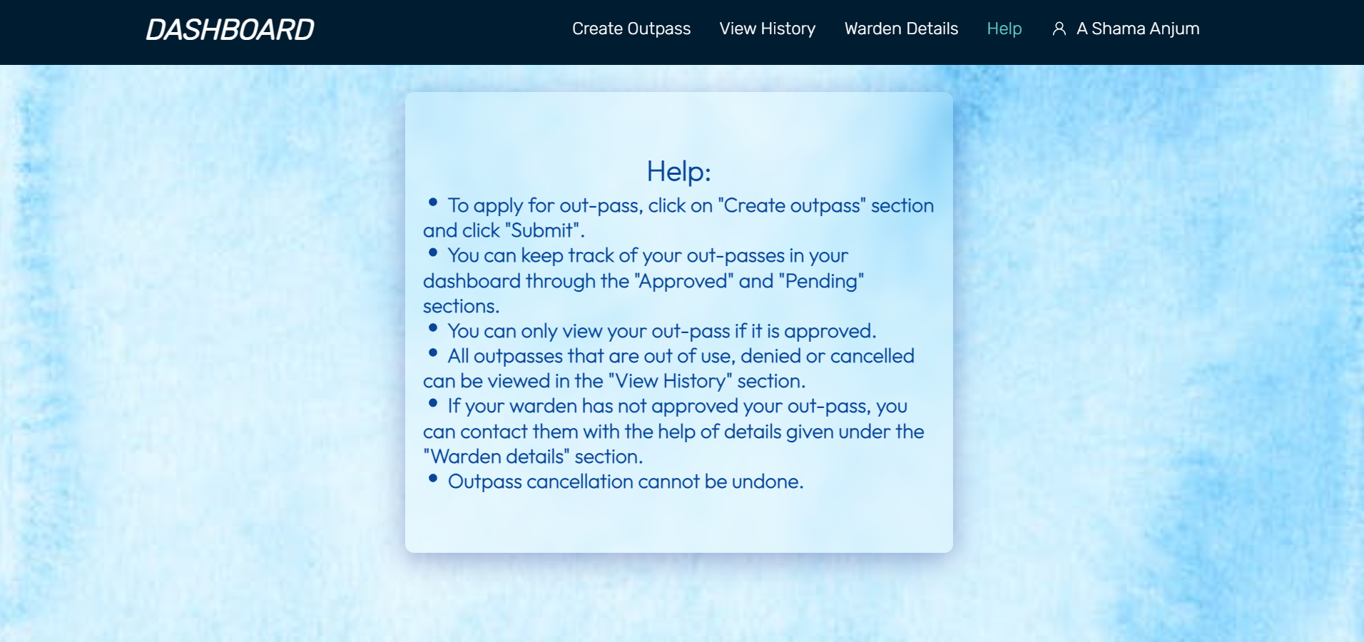 GitHub - yugen-21/Out-pass-system-student-dashboard