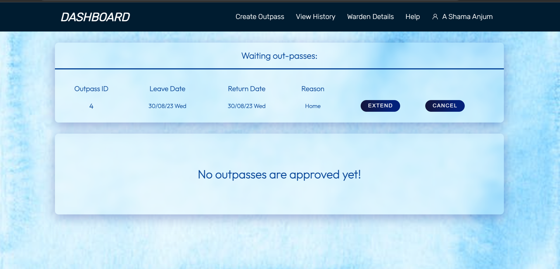 GitHub - yugen-21/Out-pass-system-student-dashboard