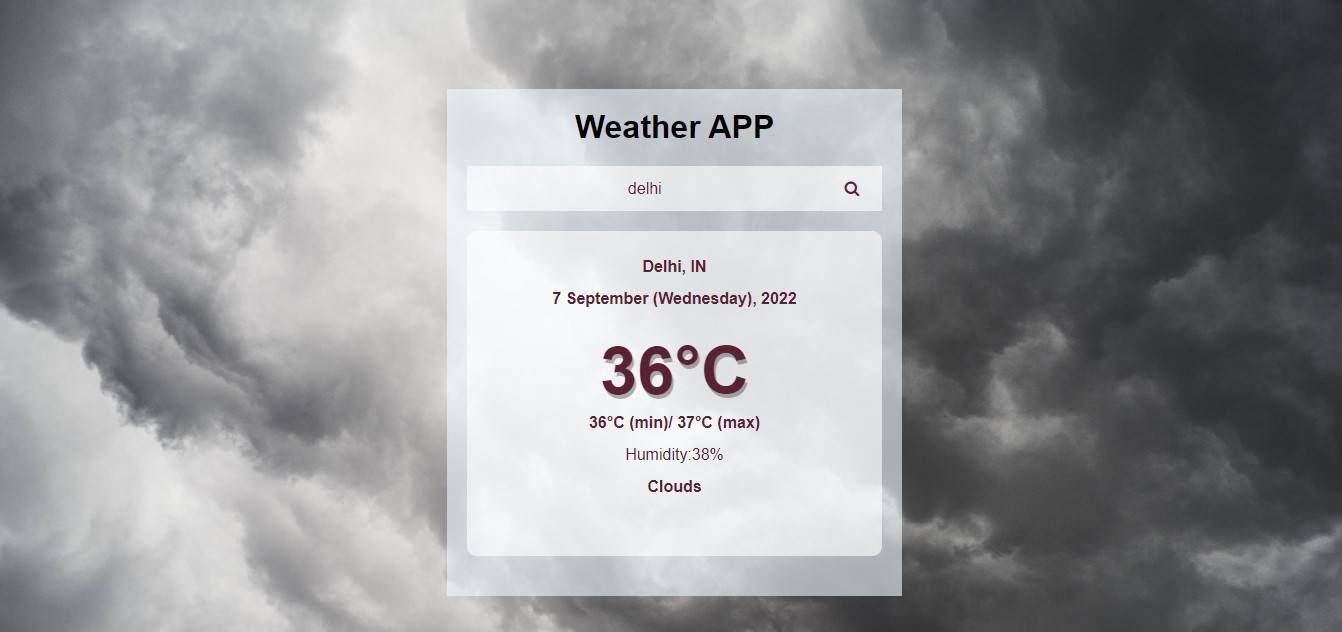 GitHub - ArunkumarCodes/Weather-application