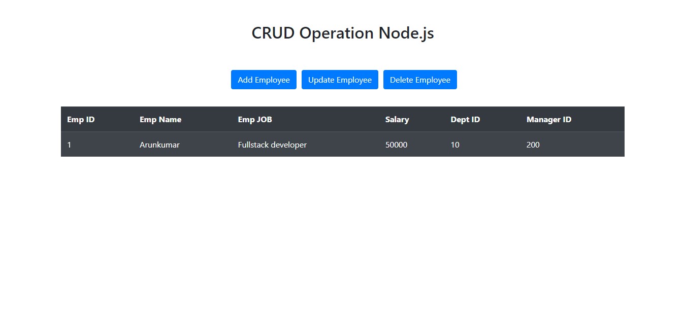GitHub - ArunkumarCodes/CRUD-Operation