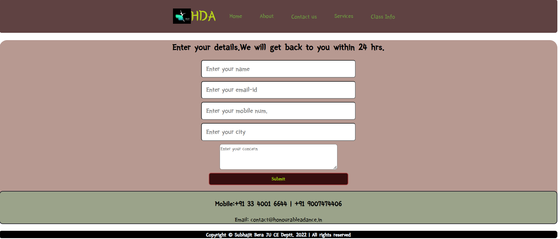 GitHub - mecivil/Dance_website: A fully responsive Dance institution website on node.js ...