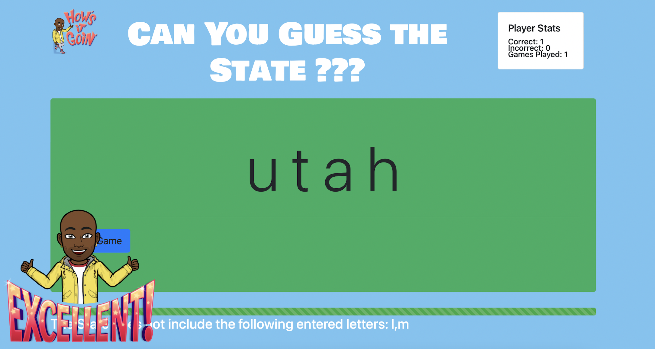 GitHub - Chosen91/Guess-the-State: Word guessing game that gives ...