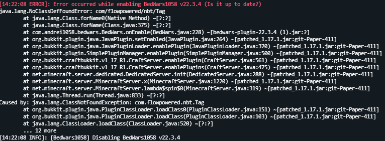 [Bug] Support Advance SlimeWorldManager error · Issue #624 · andrei1058/BedWars1058 · GitHub