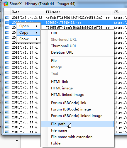 in History right menu copy no markdown link · Issue #3115 · ShareX/ShareX · GitHub