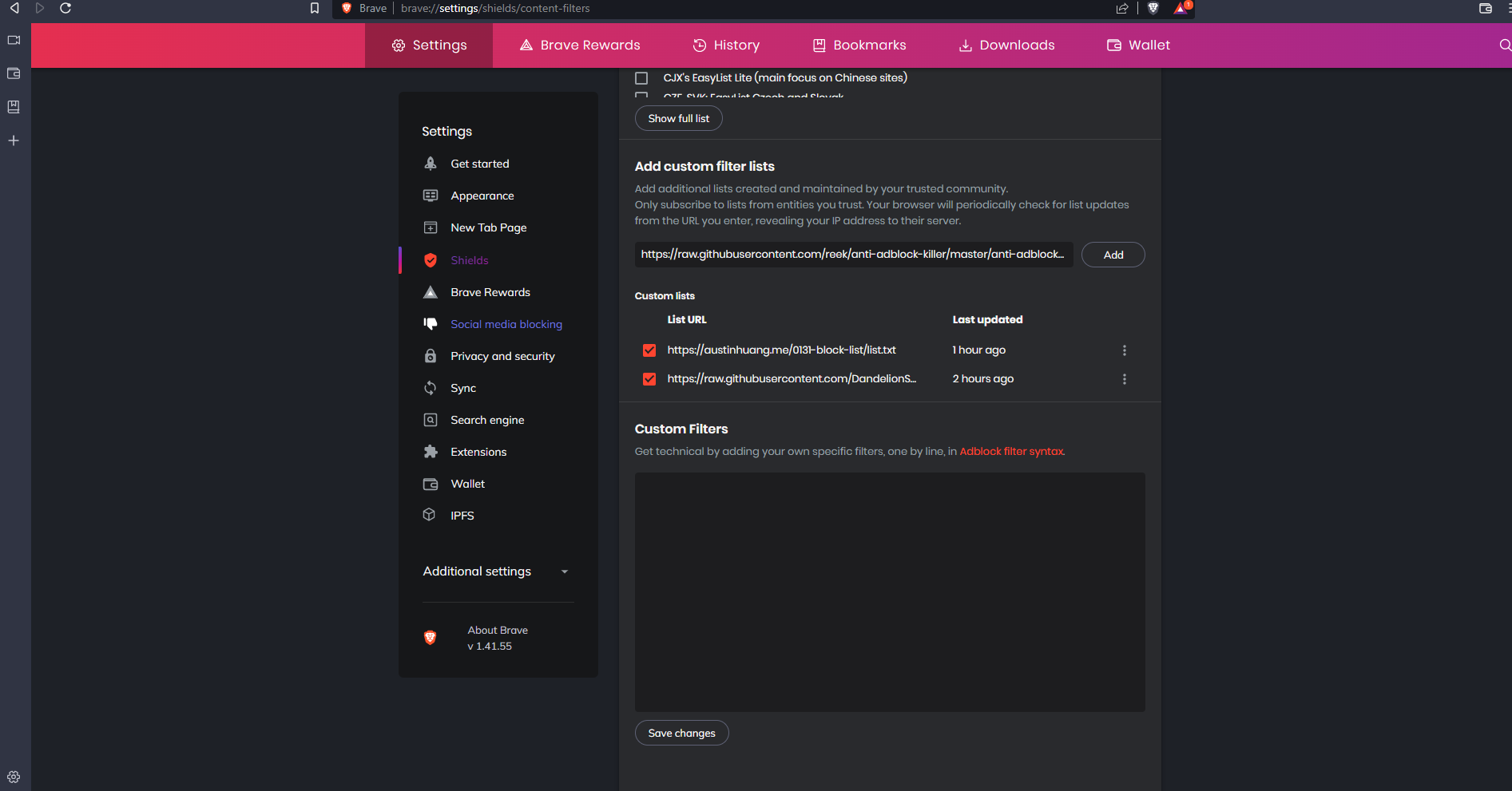 Metadata from filter list subscriptions should be available in brave ...