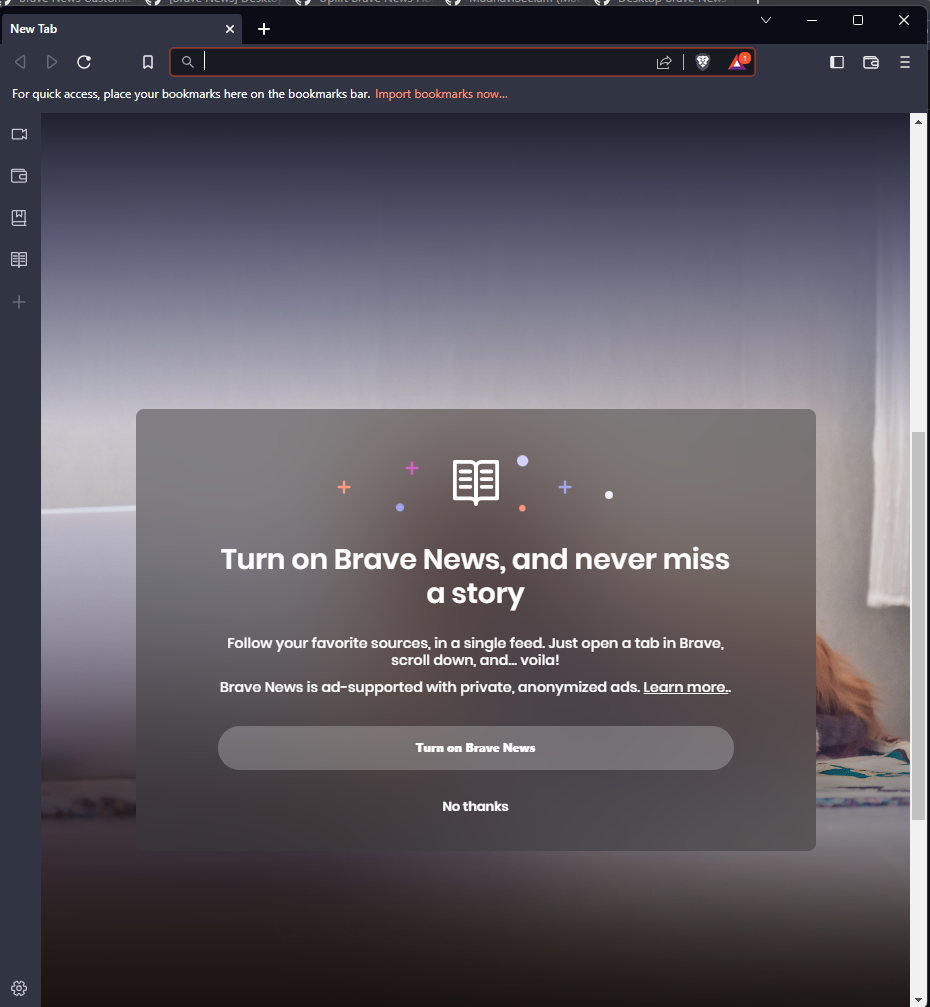 Brave News Customize toggle should hide Brave News, not opt-out · Issue #26519 · brave/brave ...