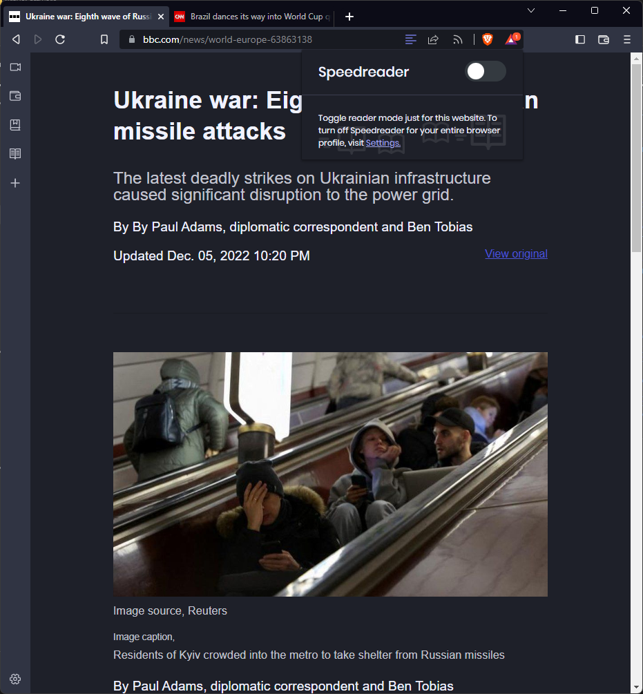 [Speedreader] Crash in Speedreader Panel V2 · Issue #26831 · brave/brave-browser · GitHub