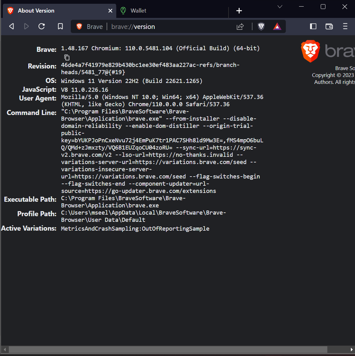 Upgrade From Chromium 11005481100 To Chromium 11005481104 · Issue 28567 · Bravebrave