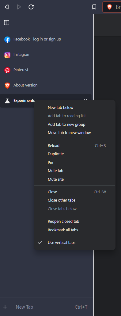 When a tab is pinned and unpinned, the last unpinned tab do not have ability to close (x) the ...