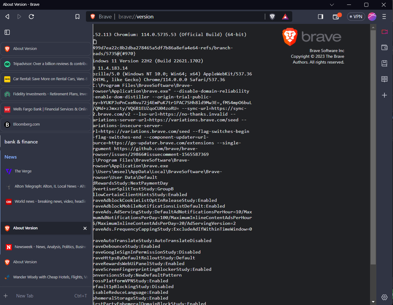 Pinned tabs are not expanded in the vertical tabs panel in Float/mouse over mode during drag ...