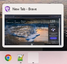 CR 115 Upgrade: Brave icon is not shown on the taskbar with the initial ...