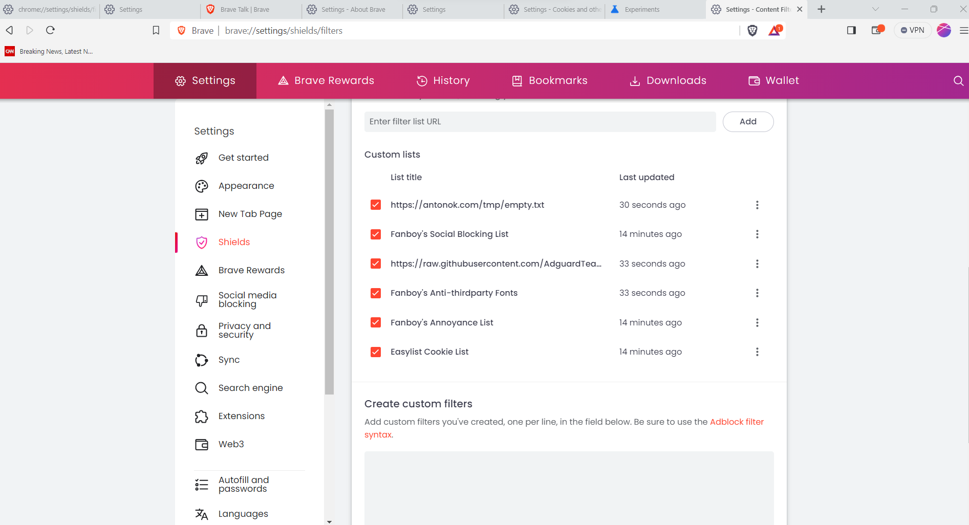 Crash When Custom Filter List Is Missing Or Empty For Windows Users · Issue 32301 · Bravebrave 